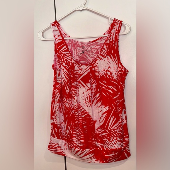 New York & Company | Tops | New York Company Red And White Tropical ...